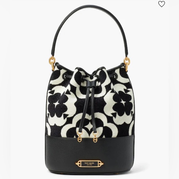 kate spade | Bags | Kate Spade Flower Monogram Gramercy Cenille Medium ...